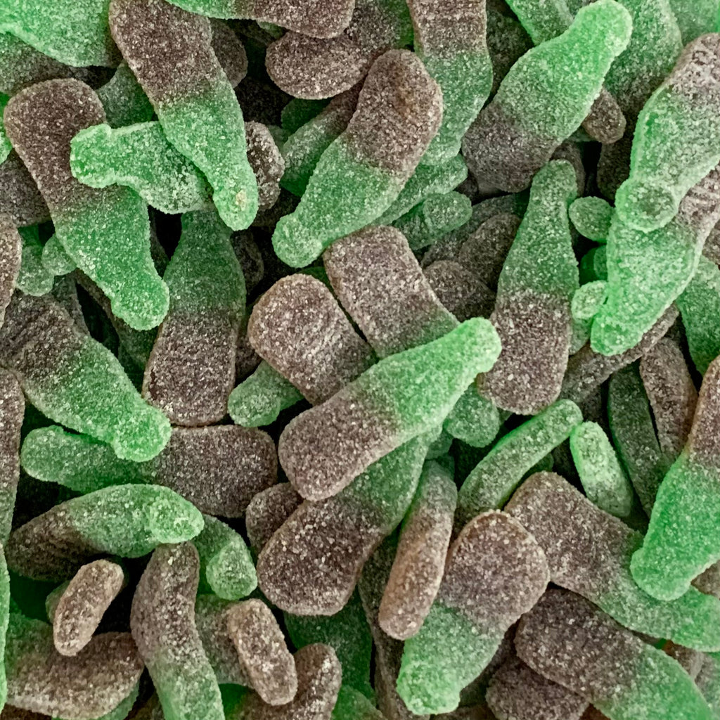 Sour Green Cola Bottles – The Gourmet Sweet Company